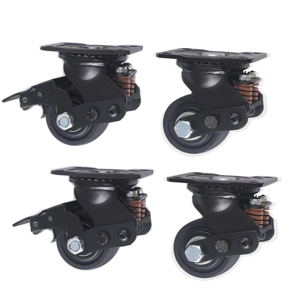 XRWSPF Castor Wheels Swivel Heavy Duty Castor Wheels 2000kg with 2 ...