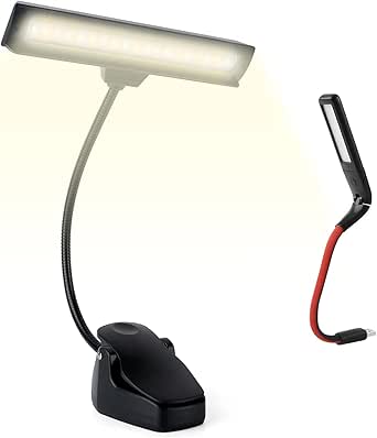Glovion Rechargeable Music Stand Light and USB LED Light Set, Dimmable ...