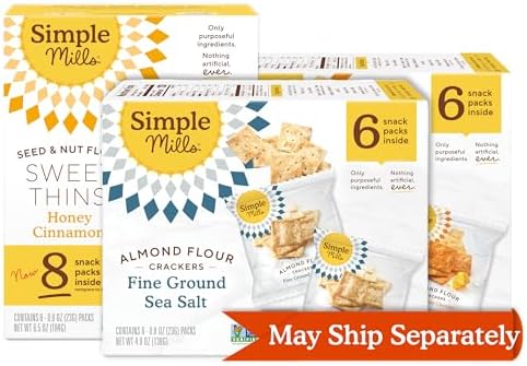 Amazon.com : Simple Mills Almond Flour Crackers Fine Ground Sea Salt ...