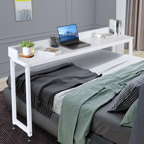 Amazon.com: SANODESK Medical Adjustable Overbed Bedside Table with ...