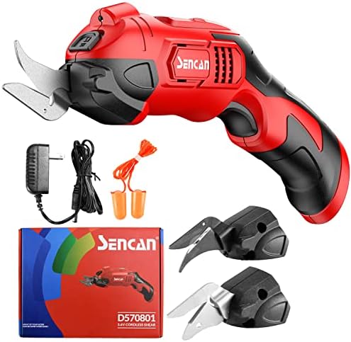 SENCAN Power Electric Fabric Scissors for Sewing Cutting Fabrics ...