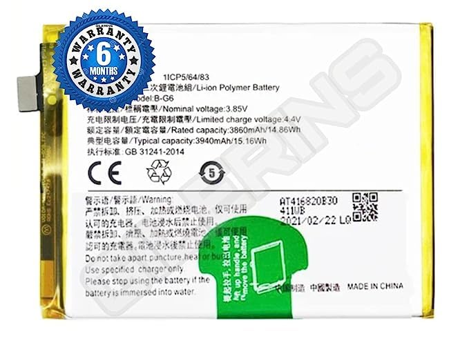 Original B-G6 Battery for Vivo VI S1 V1831A V1831T Battery with 6 Month ...