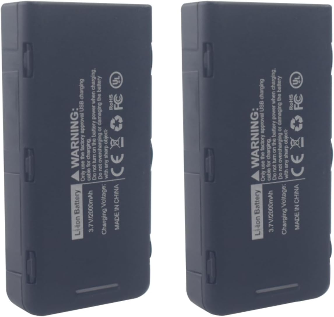 Amazon.com: Fytoo 2PCS 3.7V 2000mah Lipo Battery for S116 Aerial ...