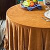 Amazon.com: GLORY SEASON Velvet Tablecloth Luxurious Solid Round Table ...