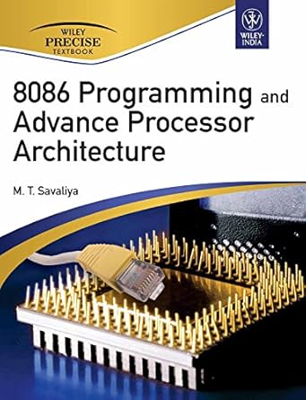 8086 Programming and Advance Processor Architecture eBook : M.T ...