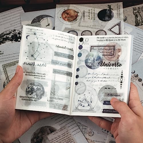 Amazon.com: Dizdkizd Celestial Themed Washi Stickers for Journaling ...