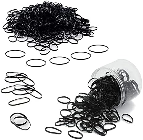 Amazon.com : Evogirl 1200PCS Mini Elastic Bands Thick Disposable ...