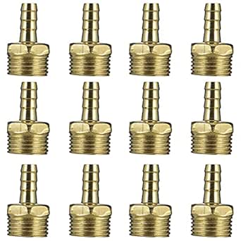 20 x Brass Air Hose Adapter for Gas Hose Quick Adapter (Gold) : Amazon ...