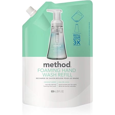 Amazon.com: Method Foaming Hand Soap, Refill, Waterfall, Biodegradable ...