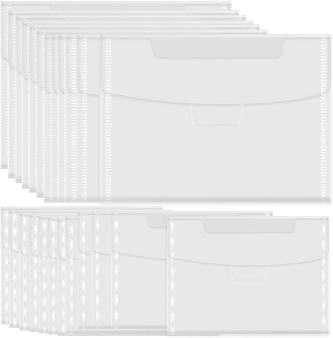 Amazon.com : 20pcs Clear Stamp and Die Storage Bag, 15x20cm/6x8inch ...