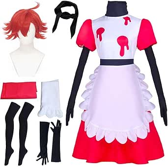 Amazon.com: VFGONU Nifty Costume Outfit Nifty Dress Maid Uniform Women ...