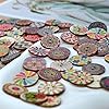 Amazon.com: 100 Assorted Wood Buttons for Crafts - Retro and Vintage ...