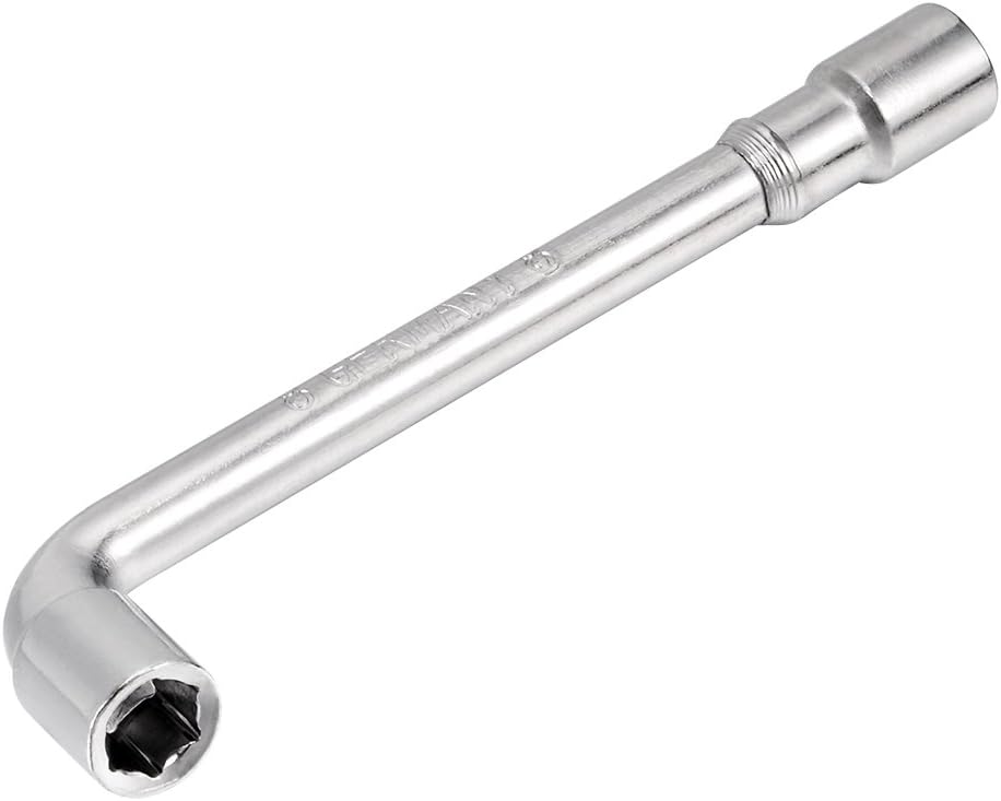 sourcing map 8mm Metric L Shaped Angled Open Hex 6 Point Socket Wrench ...