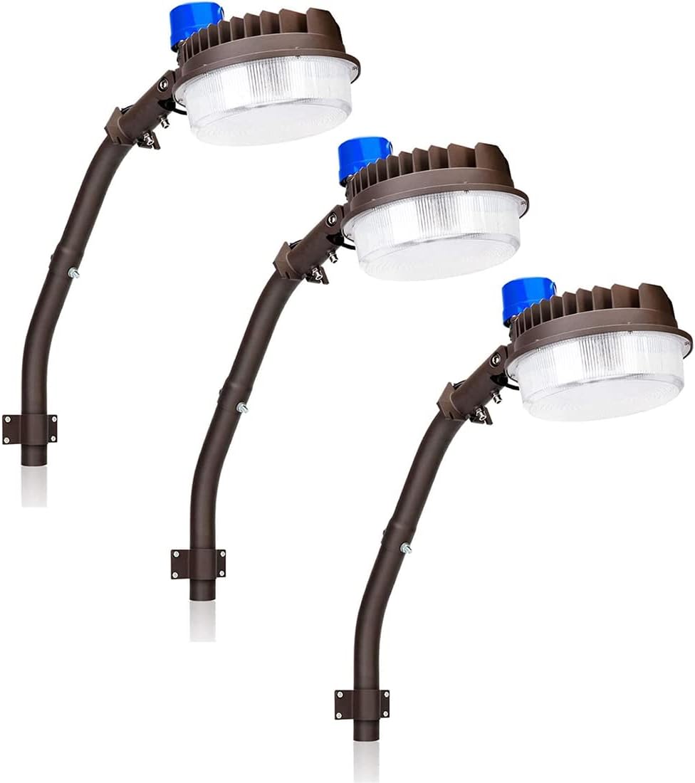 Tujoe 4 Pcs 120W LED Barn Lights 18000LM 5000K Dusk to Dawn Security ...