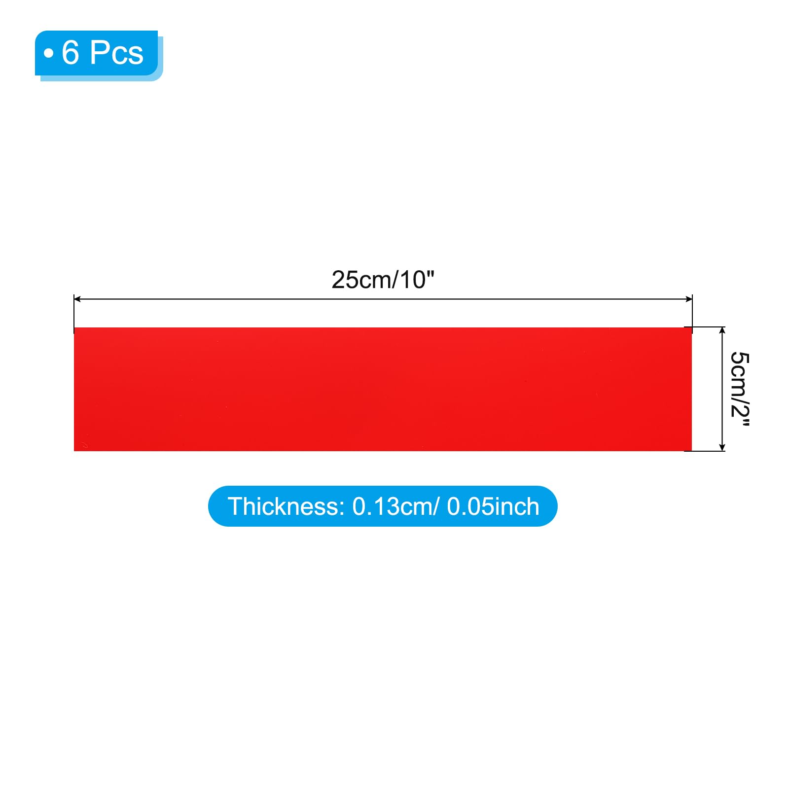 PATIKIL 10″x2″ Blank Name Plates, 6 Pack Custom Engraved Name Plate ...