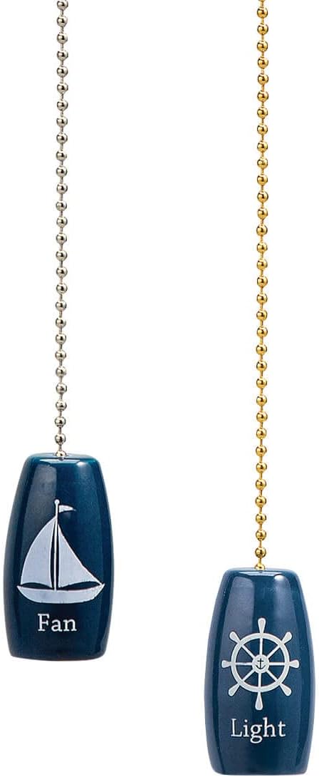 Amazon.com: Nautical Anchor w/Rope Ceiling Fan Pull Light Chain ...