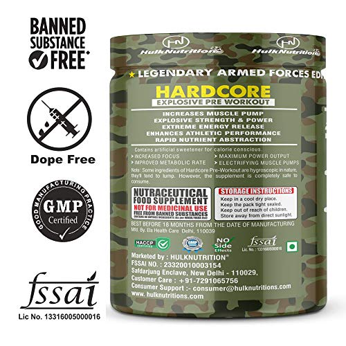 Hulk Nutrition Preworkout | Lean Muscles Building | Strength | Mental ...