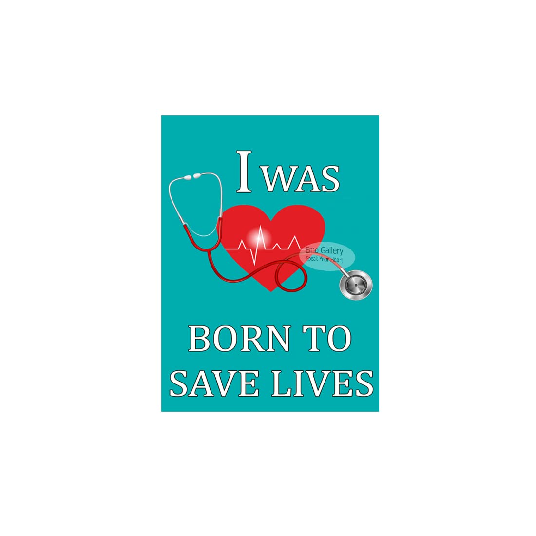 Doctor Treat Quote for Clinic Hospital Wall Poster| Born to Save Lives ...
