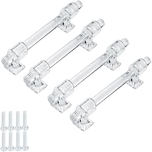 JruiZhp Transparent Cabinet Handles, 4Pcs 6inch Acrylic Drawer Pulls ...
