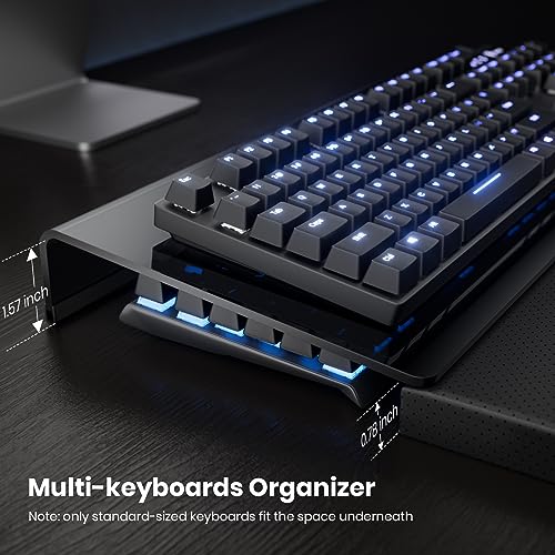 Snapklik.com : Computer Keyboard Stand Acrylic Tilted Keyboard Holder ...