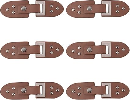 Amazon.com: FINGERINSPIRE 6 Pairs Leather Sew-On Toggles Closures ...