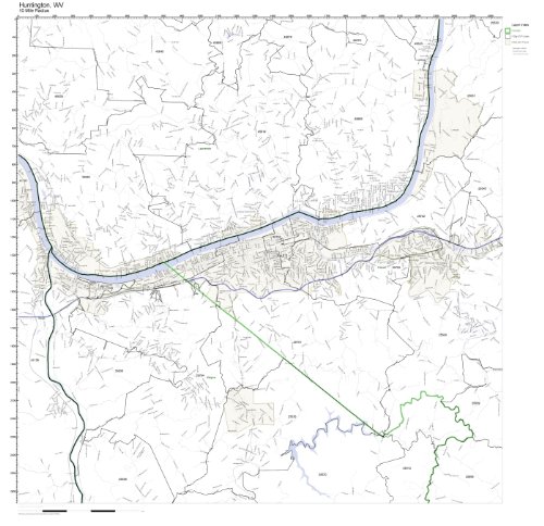 Amazon.com : Huntington, WV ZIP Code Map Not Laminated : Prints ...