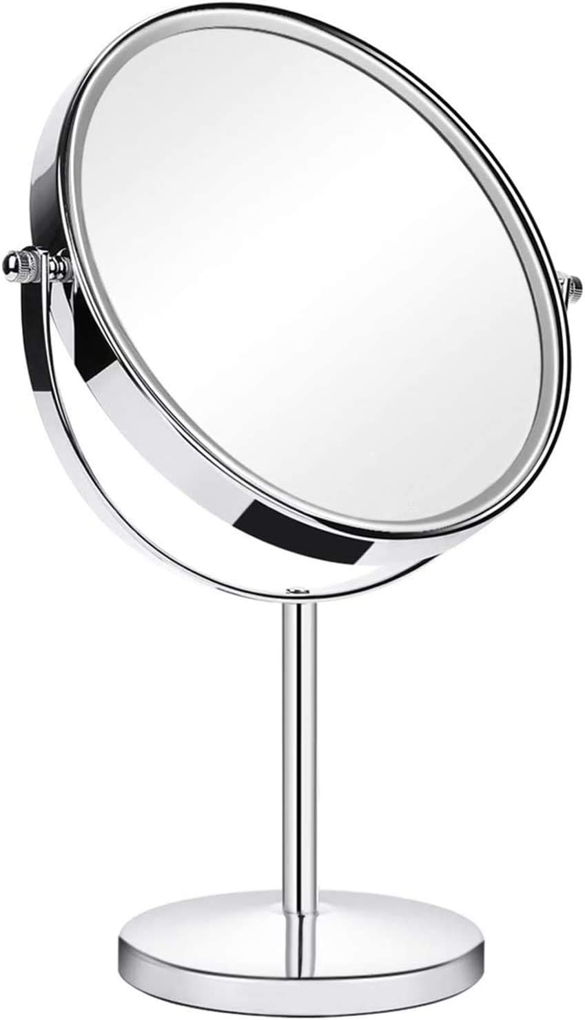 Blue Canyon 17cm Free Standing Round Swivel Mirror - Chrome Finish ...