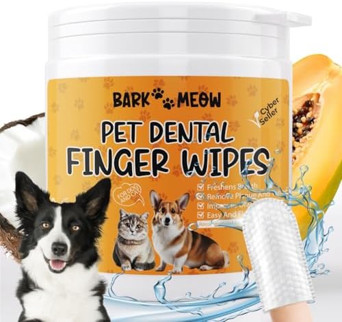 Amazon.com: Dog Teeth Cleaning Wipes - Pet Dental Finger Wipes for Dogs ...