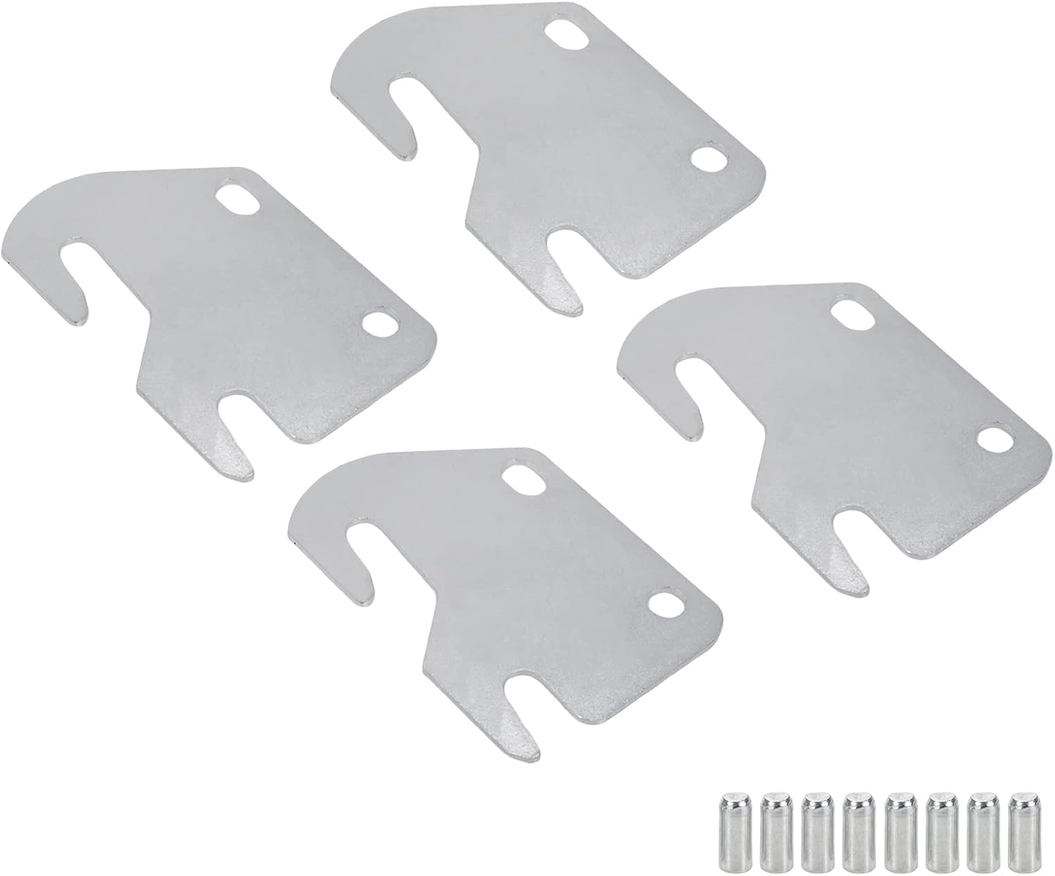 Amazon.com: FarBoat 4Pcs Bed Rail Bracket Iron Plates 2 Hooks with ...