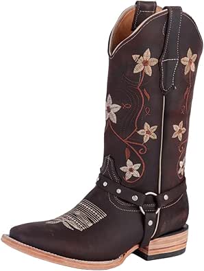 Botas vaqueras color chocolate para mujer 1045 : Amazon.com.mx: Ropa ...