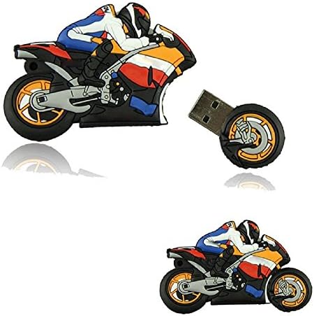 Amazon.com: WooTeck 128GB Strong Cartoon Motorcycle USB Flash Drive ...