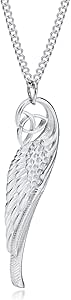 MEALGUET Celtic Feather Necklace for Men : Stainless Steel Irish Celtic ...