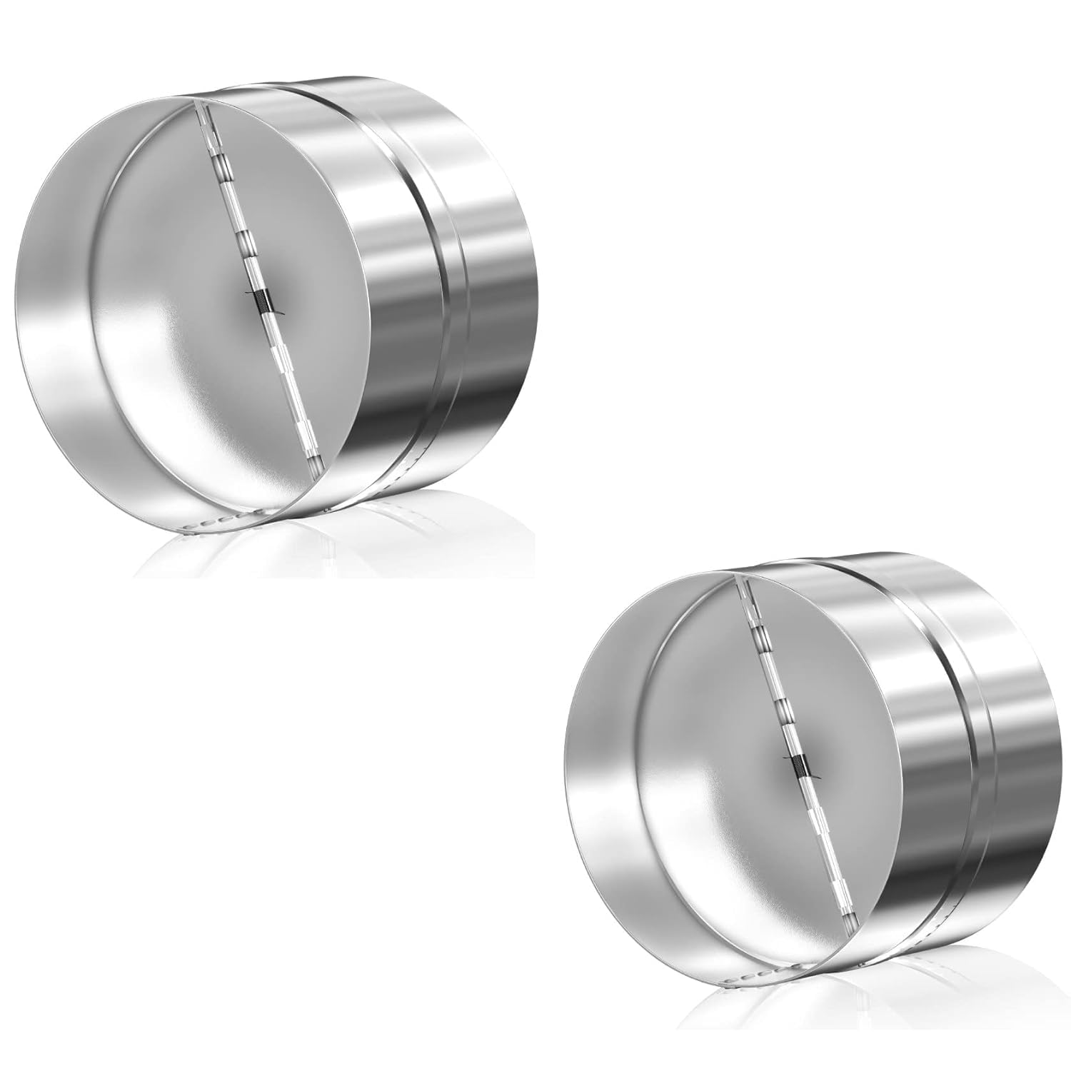 Snapklik.com : Duct Damper 6 Inch, Backdraft Damper One-Way Airflow ...