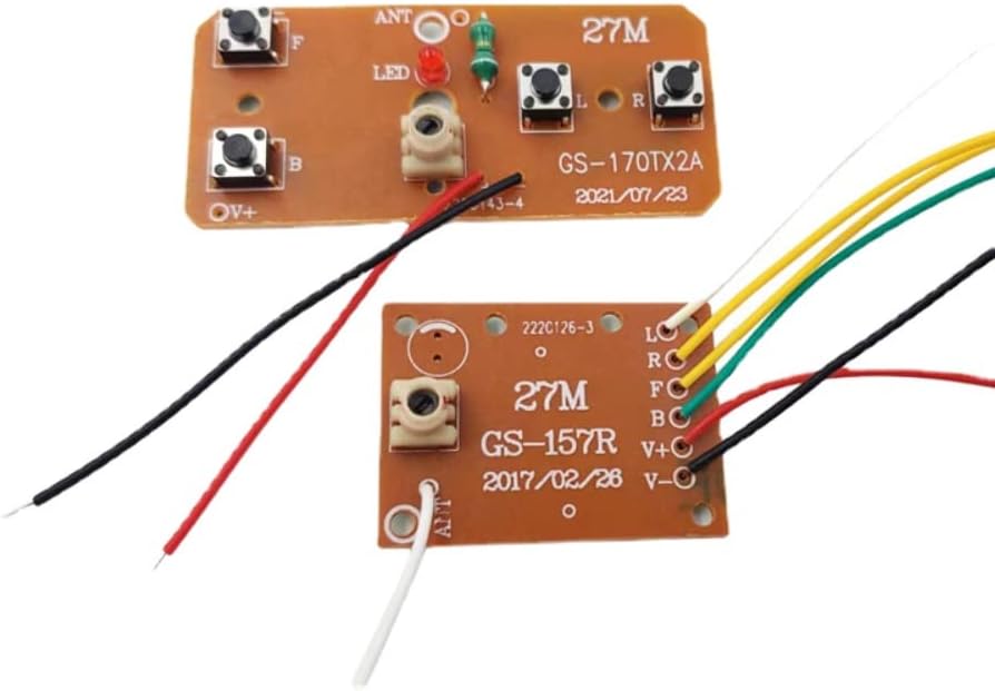 Amazon.com: Drincoshow 27MHZ Four-Way Remote Control Board PCBA Circuit ...