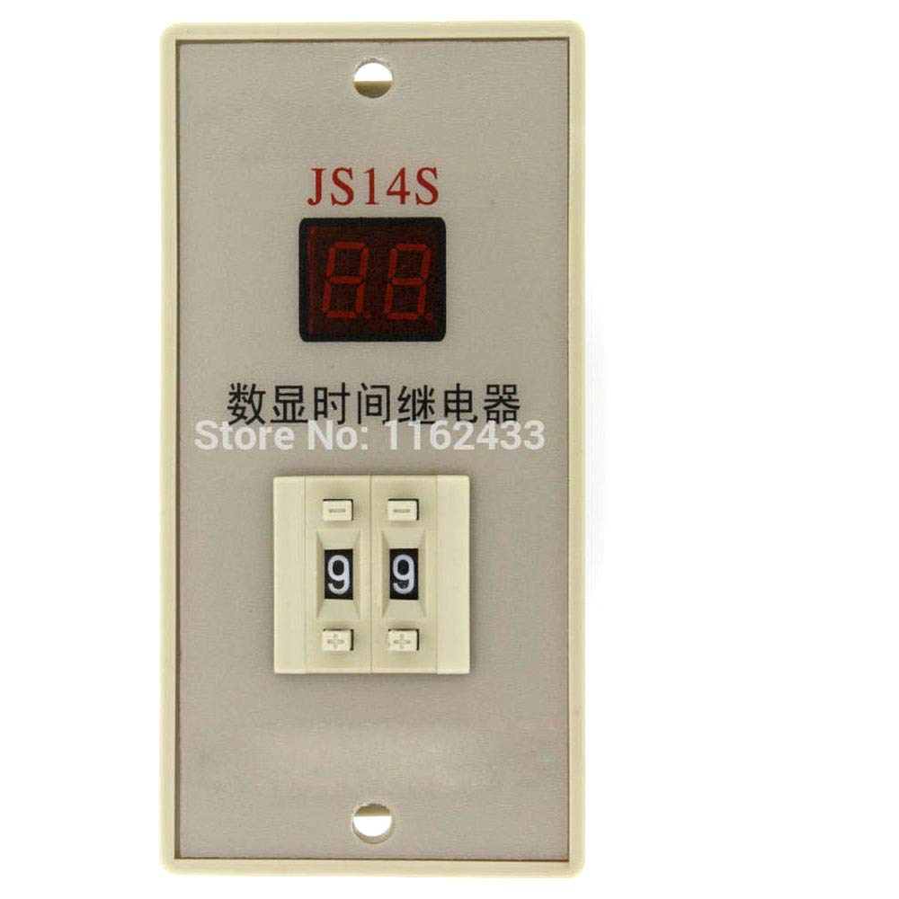 JS14S-2 AC 380V 99s on-delay DPDT time Relay JS14S Series 380VAC delay ...