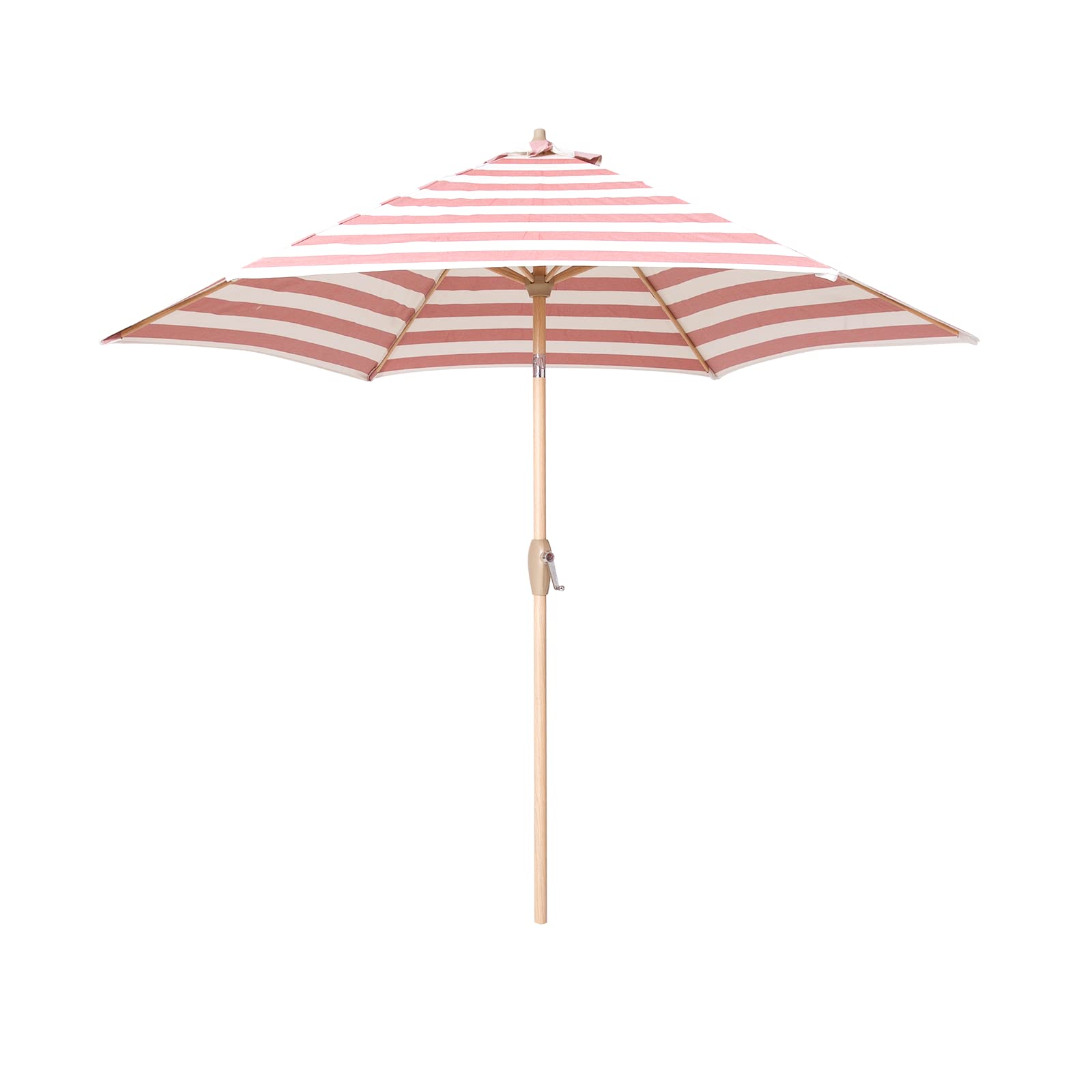 Tempera 9ft Striped Patio Umbrellas Outdoor Umbrellas with Crank & Pust ...