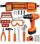 Amazon.com: TOY Life Kids Tool Set with Kids Tool Belt & Electronic Toy ...