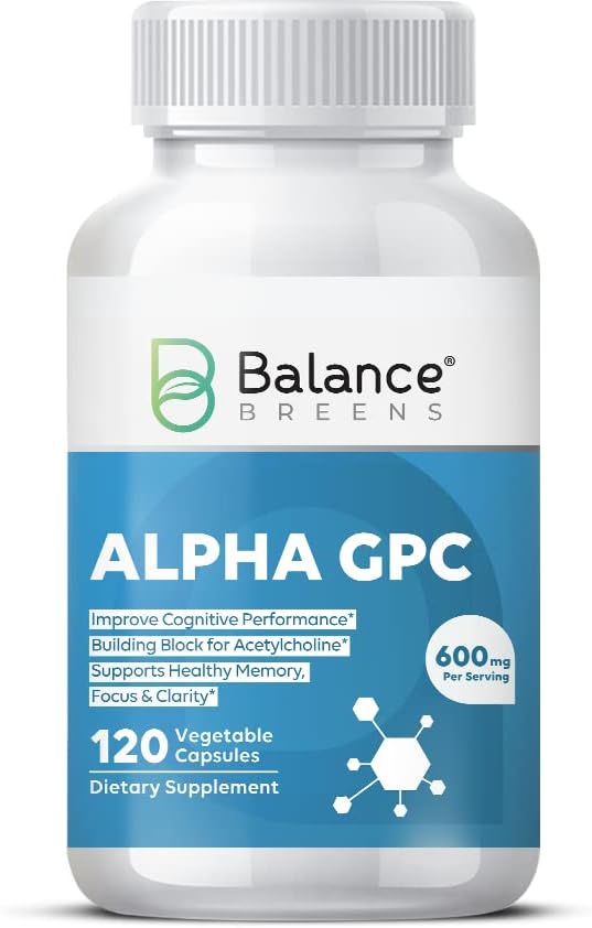 Amazon.com: Alpha GPC Choline Supplement 600mg – 120 Vegetable Capsules ...