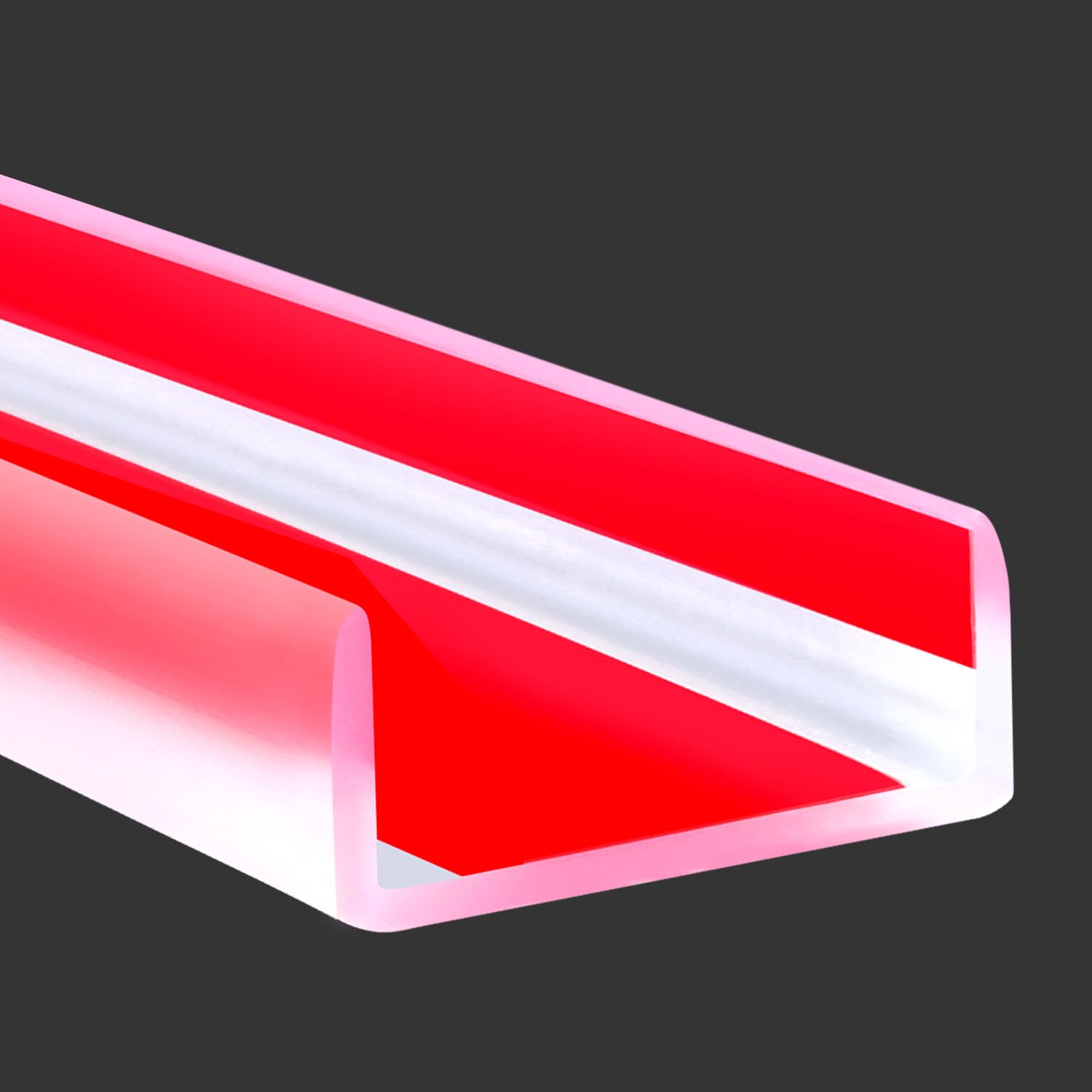 Protalwell Silicone Rubber Edge Trim, Self-Adhesive U Channel, Clear ...