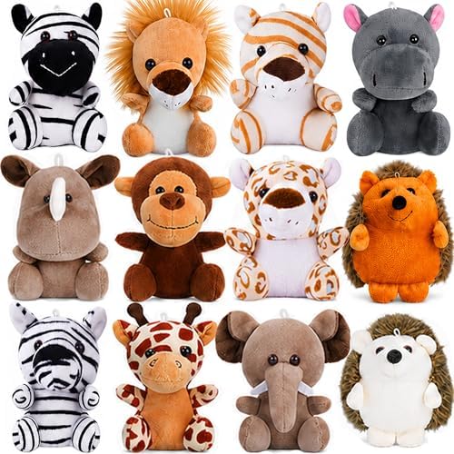 Amazon.com: cideny 12 Pcs Small Stuffed Animals Bulk - 5 Inch Mini ...