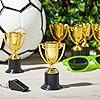 Amazon.com: Juvale Mini Trophies Bulk - 4 in, Gold-Plated Plastic, 24 ...