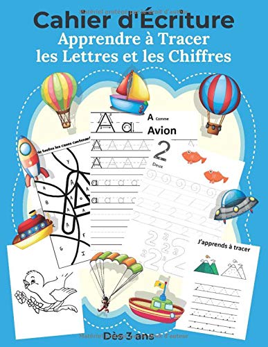 Buy Cahier d'Écriture - Apprendre à Tracer les Lettres et les Chiffres ...