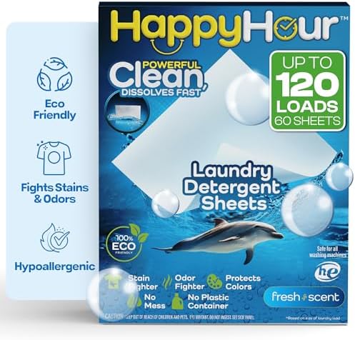 Amazon.com: HAPPY HOUR Laundry Detergent Sheets Value Pack with up to ...
