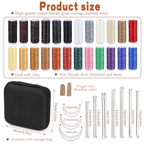 Snapklik.com : Leather Sewing Kit, Basic Hand Sewing Starter Set For ...