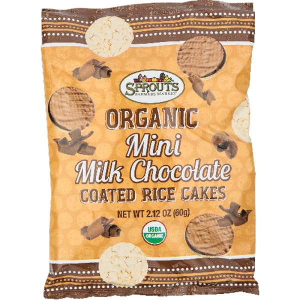 Amazon.com: Sprouts Organic Milk Chocolate Rice Cakes, 2.12 oz ...