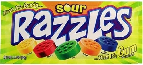 Razzles Sour Pouch 1.4 OZ (40g) : Amazon.co.uk: Grocery