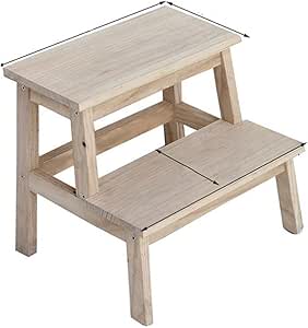 Amazon.com: Wooden Step Stool,Step Stool, Folding Foot Stool,Wood Step ...