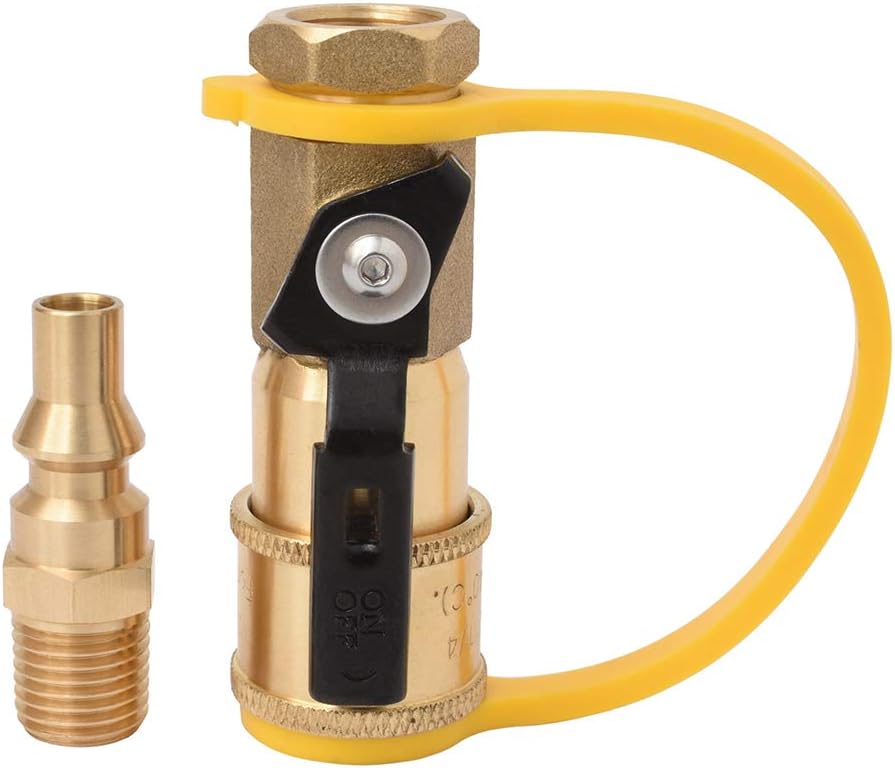 Amazon.com : Flame King 1/4" RV Propane Quick Connect Adapter for ...