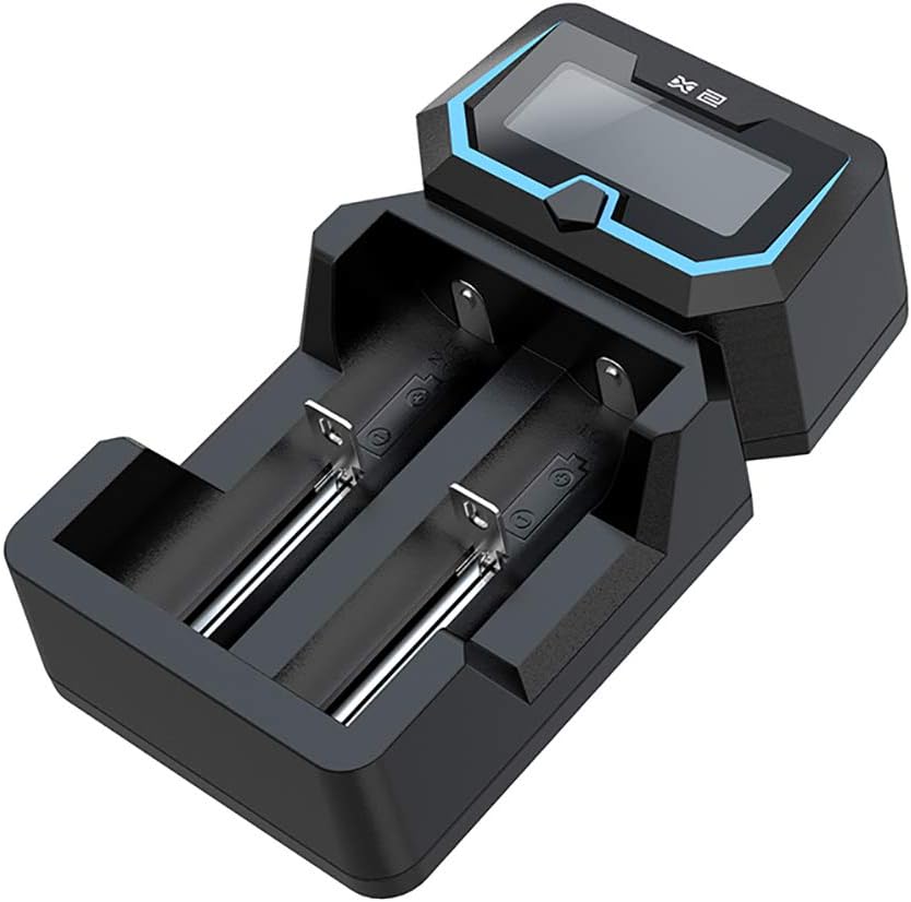 Amazon | XTAR VC2SL リチウム充電器 電池充電器 最大2Ax1/1Ax2 3.6V/3.7Vリチウムイオン電池 10400～26650 1.2V ニッケル水素電池/ニカド電池 ...