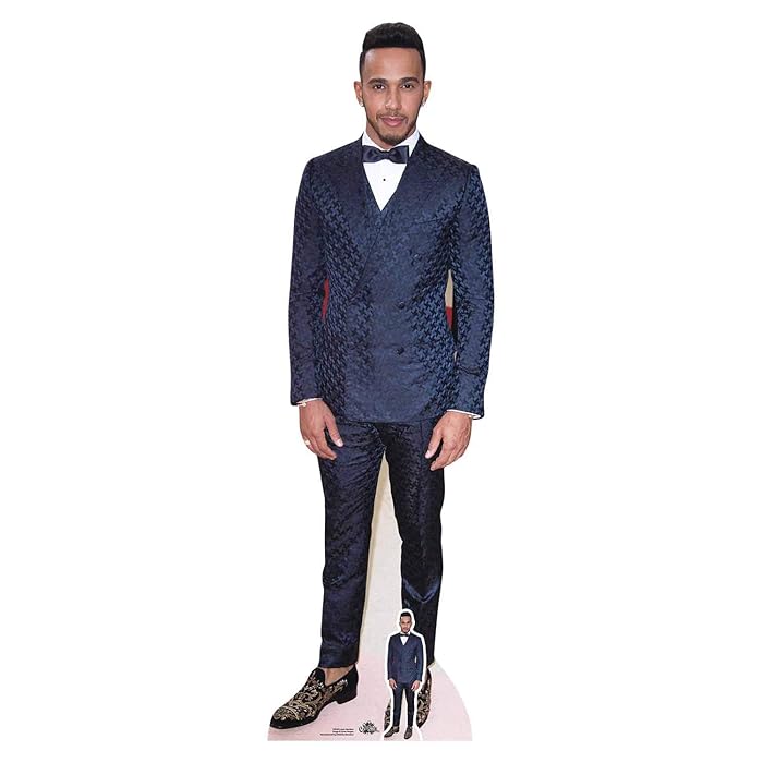 Buy STAR CUTOUTS Life Size Cut Out with Mini Version of Lewis Hamilton ...